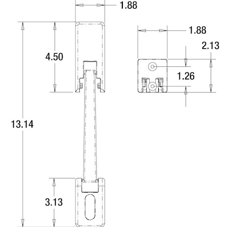 13-1/4 Inch Rubber/Polymer Draw Latch - Buyers Products